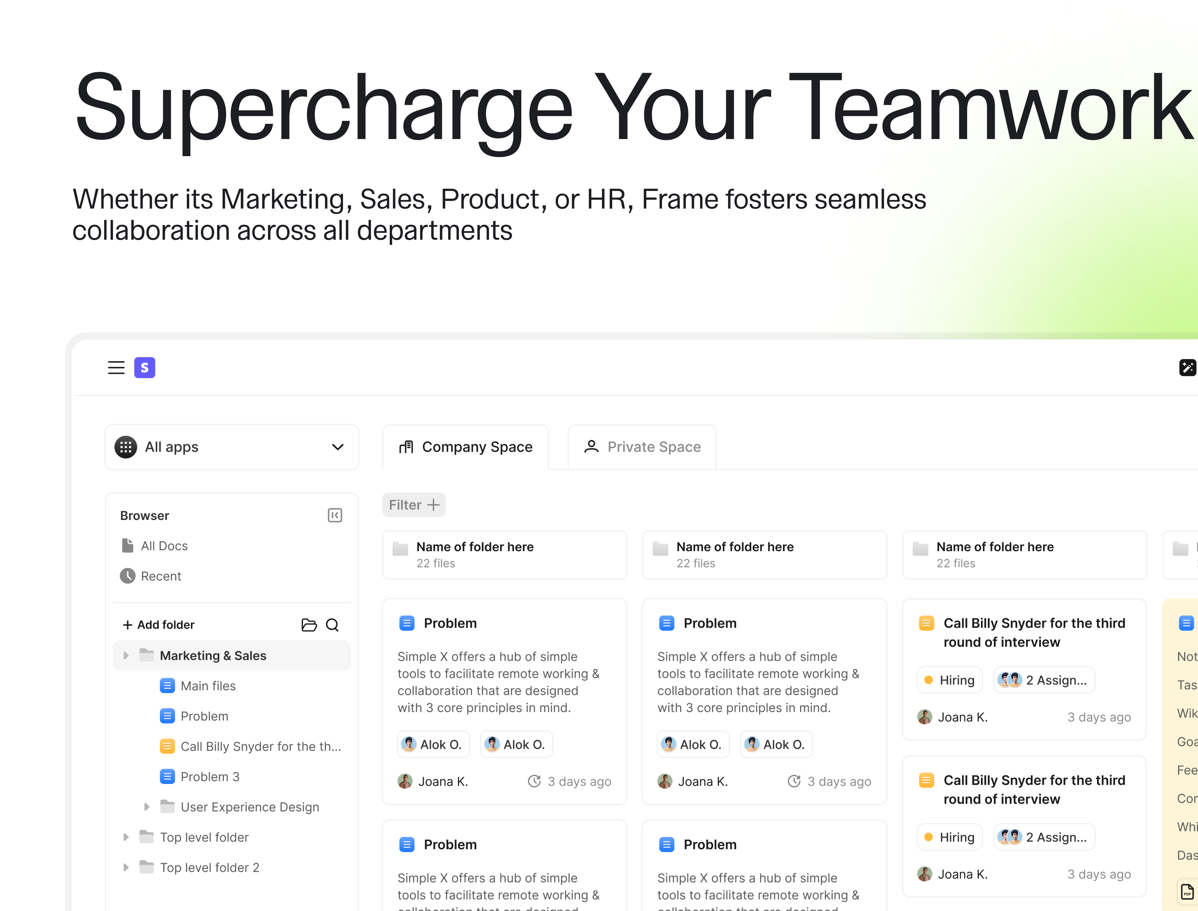 Frame: Work 10x Faster in Teams | BetaList