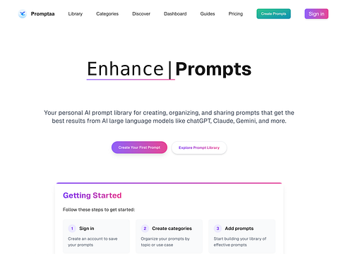 Promptly: Discover, create and share powerful prompts | BetaList