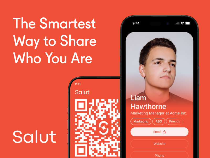 Salut: Share digital business cards and control how people | BetaList