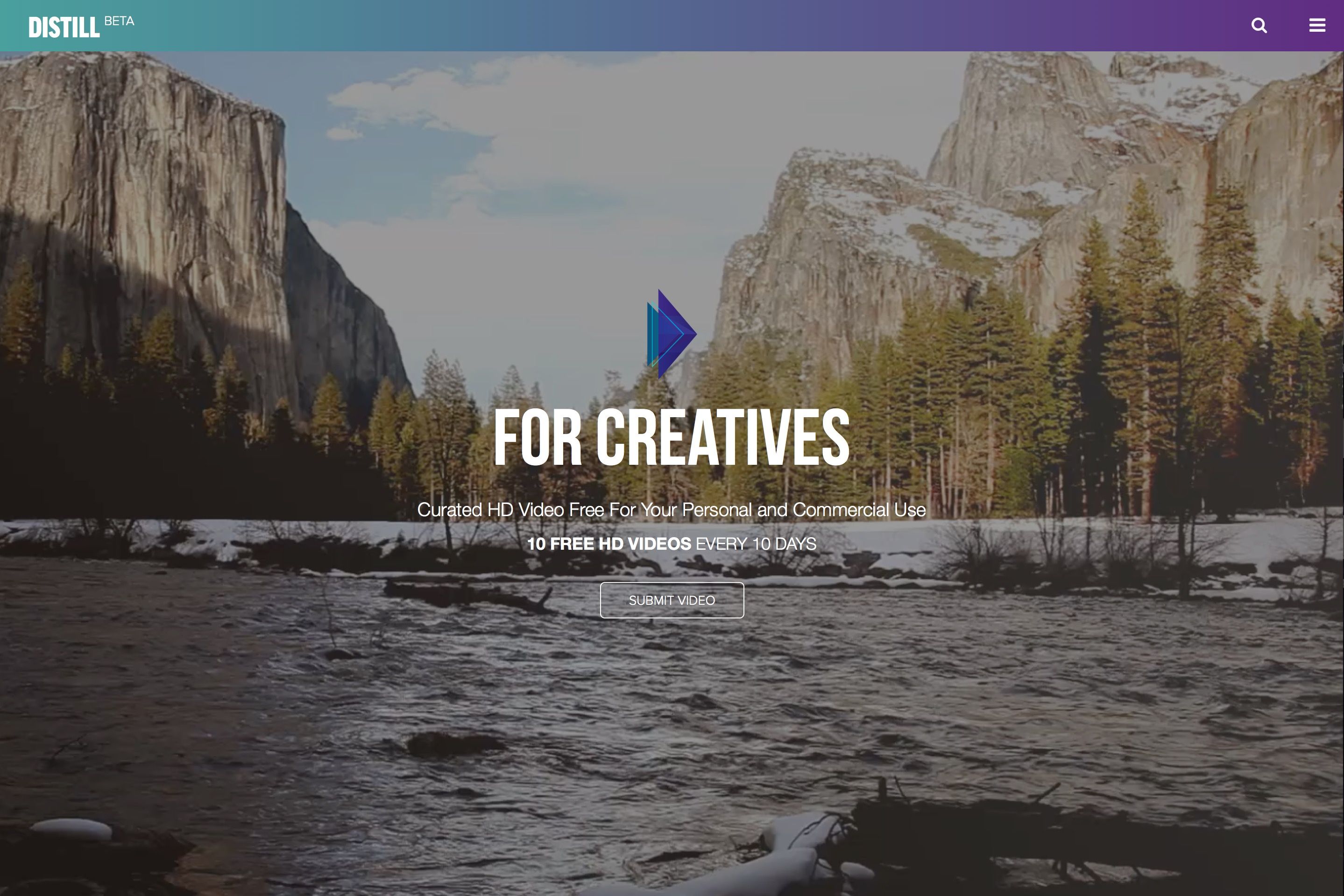 Distill: Curated HD videos free for your personal and | BetaList