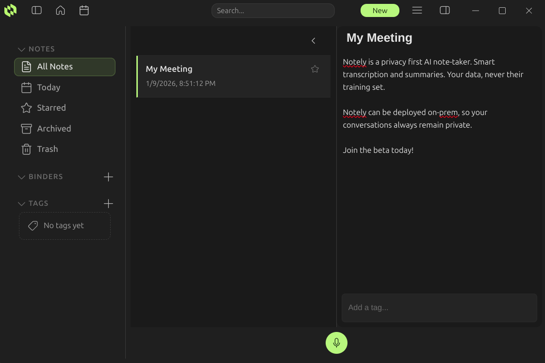 Notely: AI-powered note-taking, built for privacy | BetaList