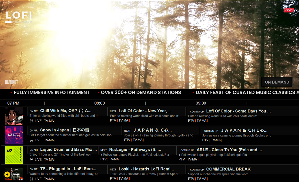 Lofi TV: Lofi TV is a music television web app | BetaList