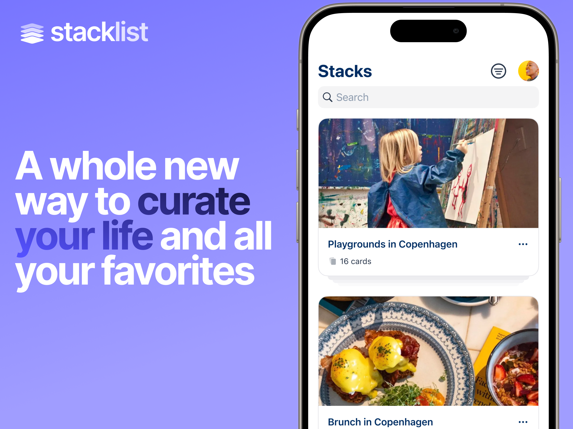 Stacklist: A social curation network where anyone can save, | BetaList