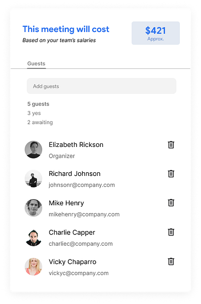 Meeting Cost Calculator: Save time and money by | BetaList