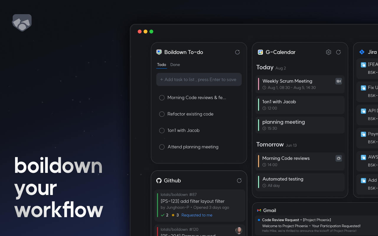 Boildown: Unified productivity hub managing scattered tasks | BetaList