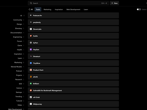 Idenati: A bookmarking tool to organize your life online | BetaList