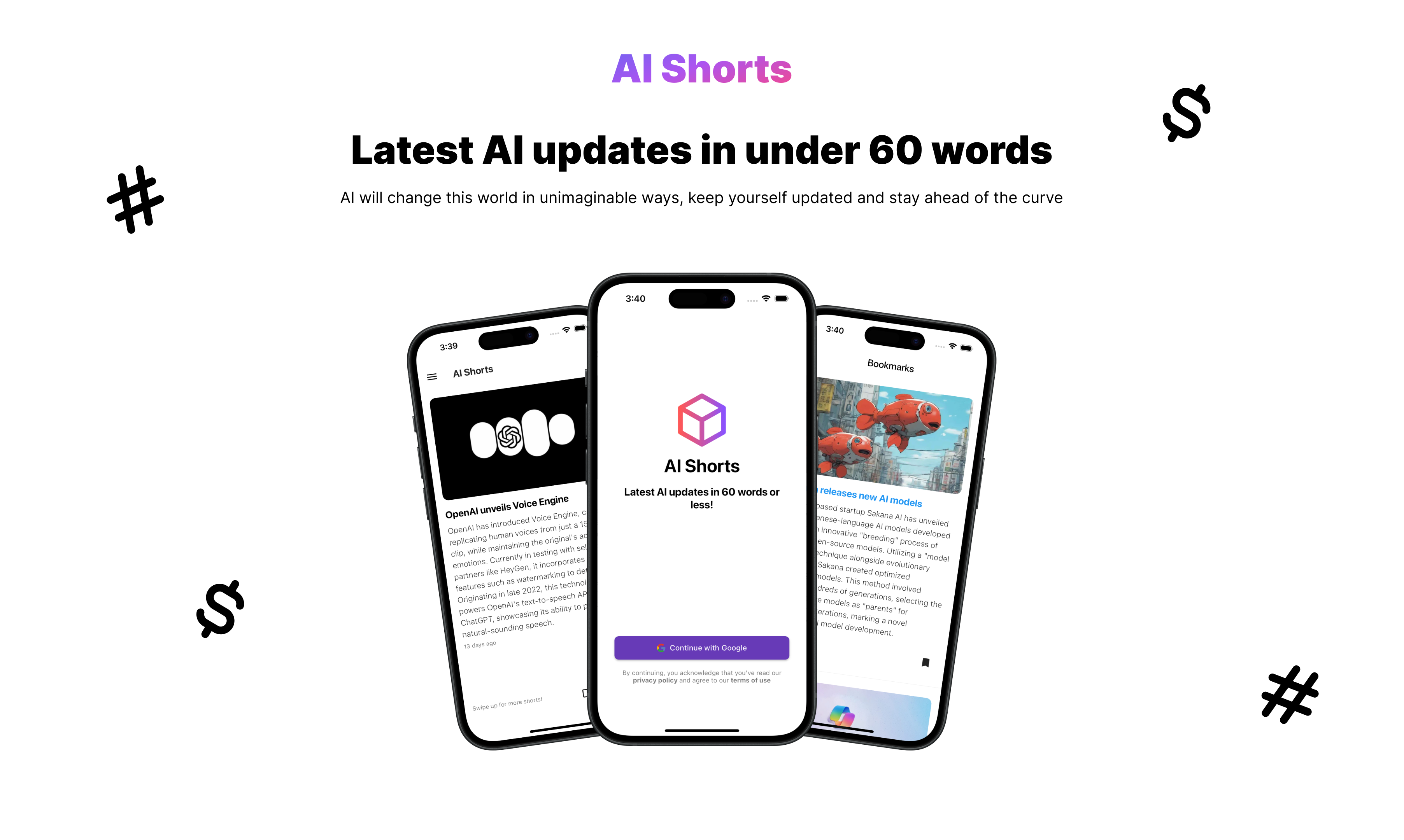 AI Shorts: Delivers latest AI updates in under 60 words | BetaList