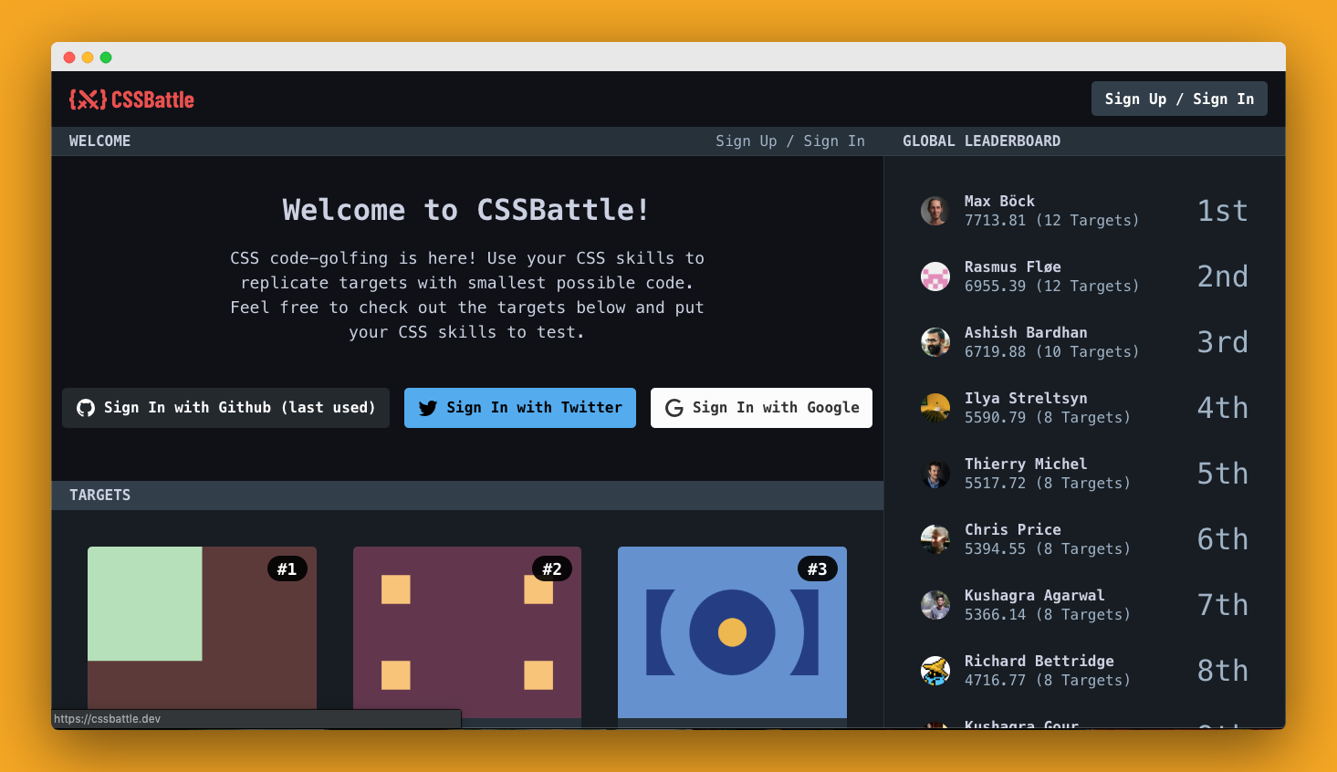 CSSBattle: First ever CSS code-golfing game | BetaList