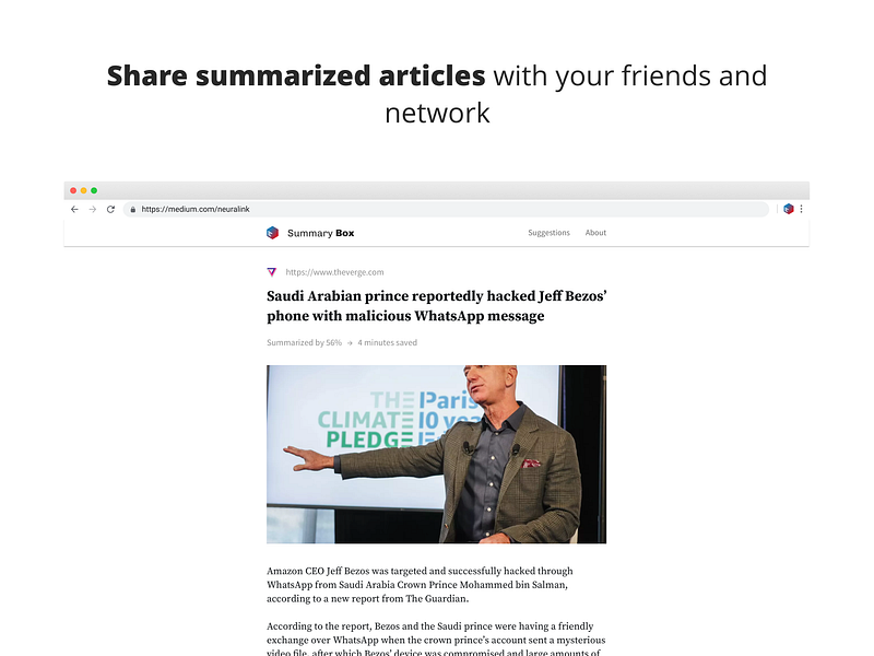 Summary Box: Summarize articles, blog posts, and videos | BetaList