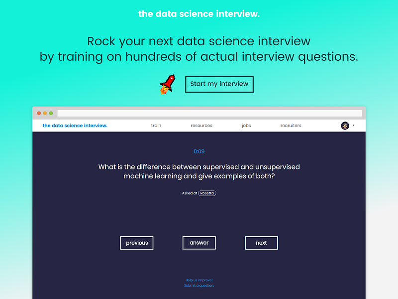 The Data Science Interview: Rock your next data science | BetaList