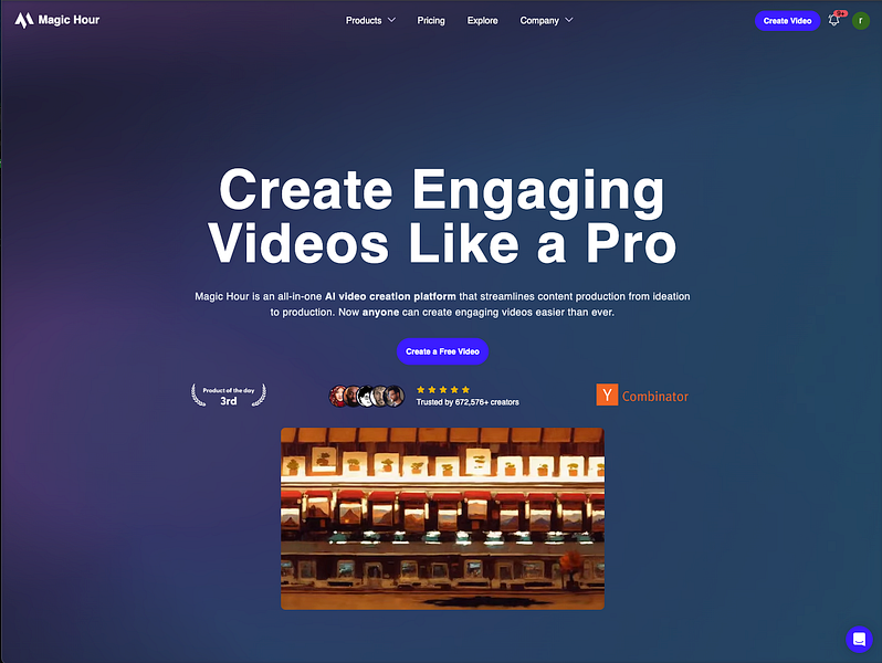 Magic Hour: Create engaging videos using AI | BetaList