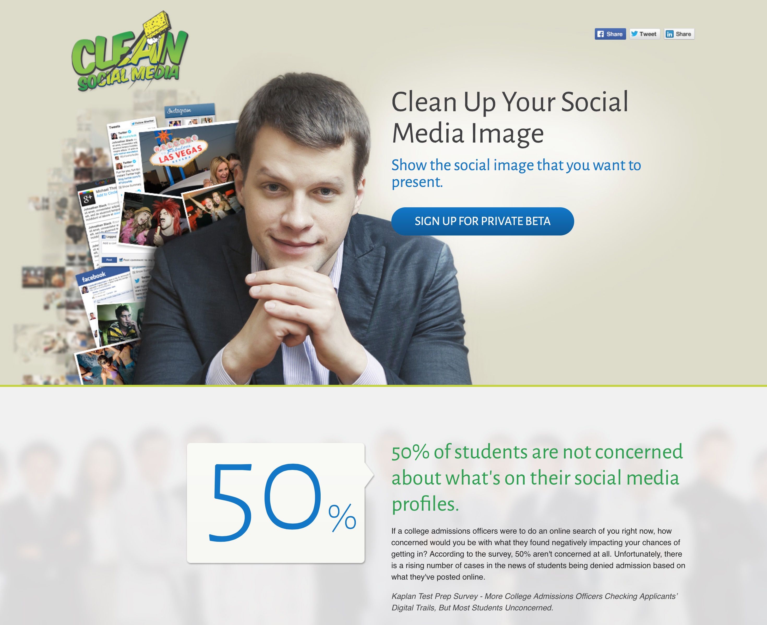 Clean Social Media: Show the social image that you want to | BetaList