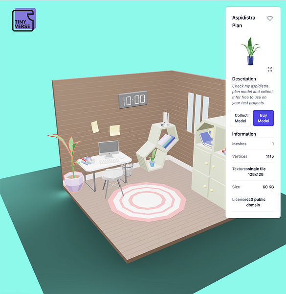 Tinyverse: a network of tiny immersive 3D spaces | BetaList