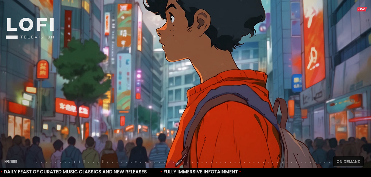 Lofi TV: Lofi TV is a music television web app | BetaList