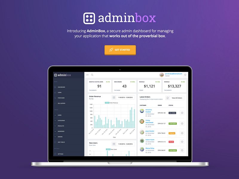 AdminBox: Instant admin Dashboard for your application | BetaList
