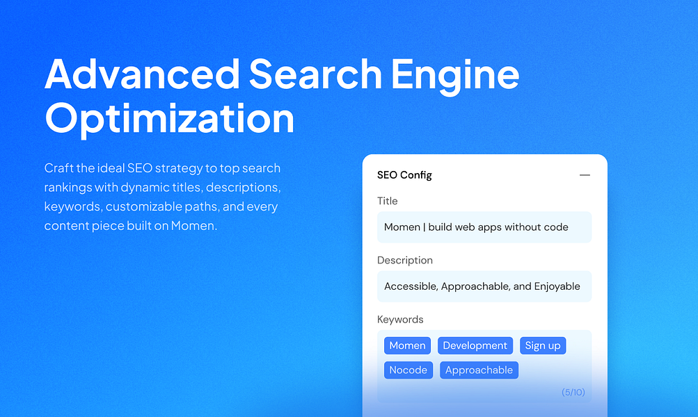 Momen: Build powerful web apps with no code, assisted by AI | BetaList