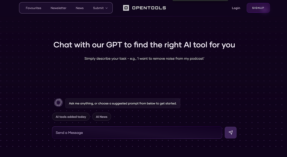 OpenTools: Find the right AI tool for your task in seconds | BetaList