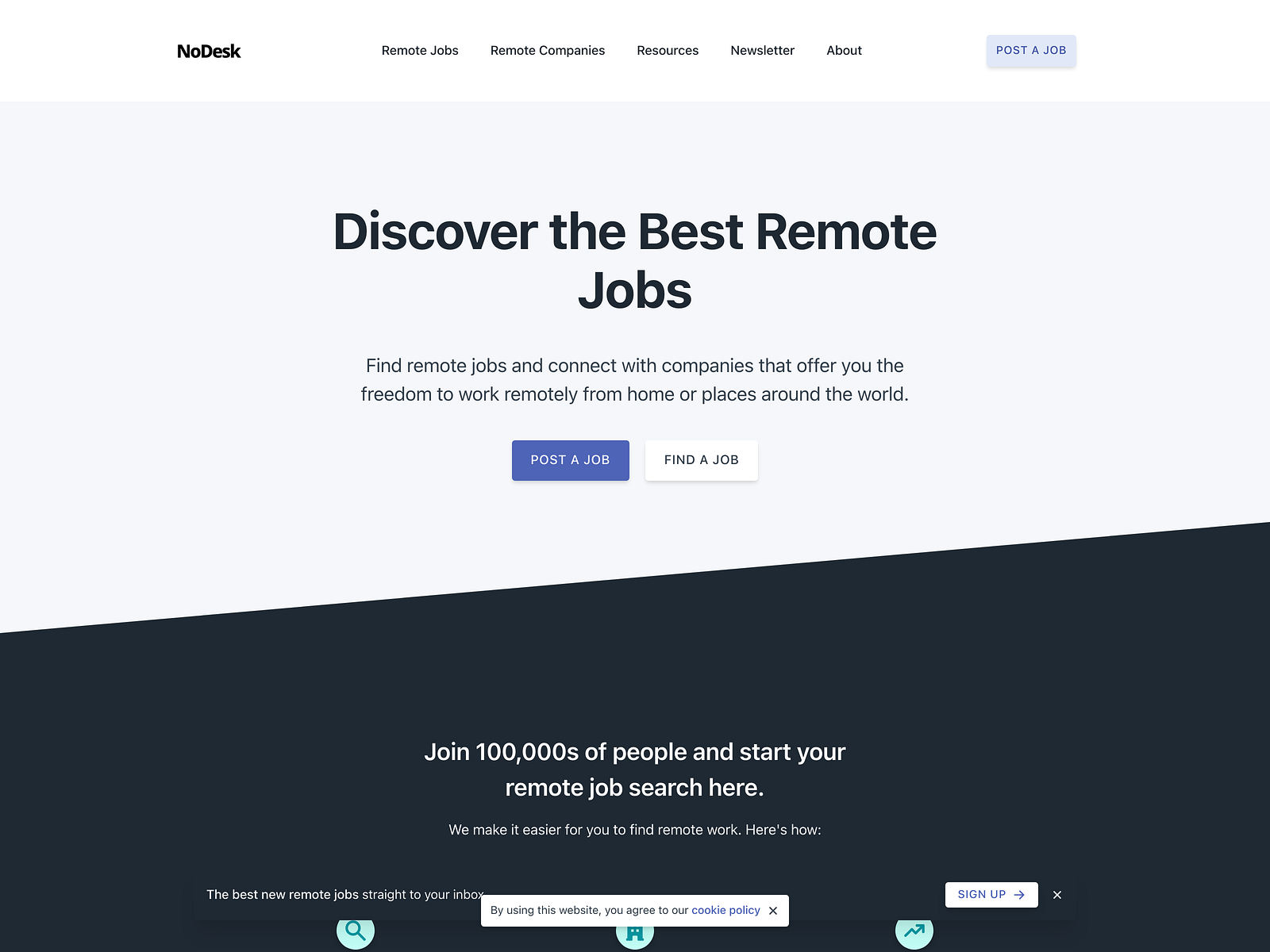 NoDesk - Job Board Review – Startup Jobs