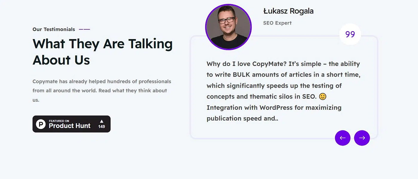 Copymate: High-quality articles, category descriptions | BetaList