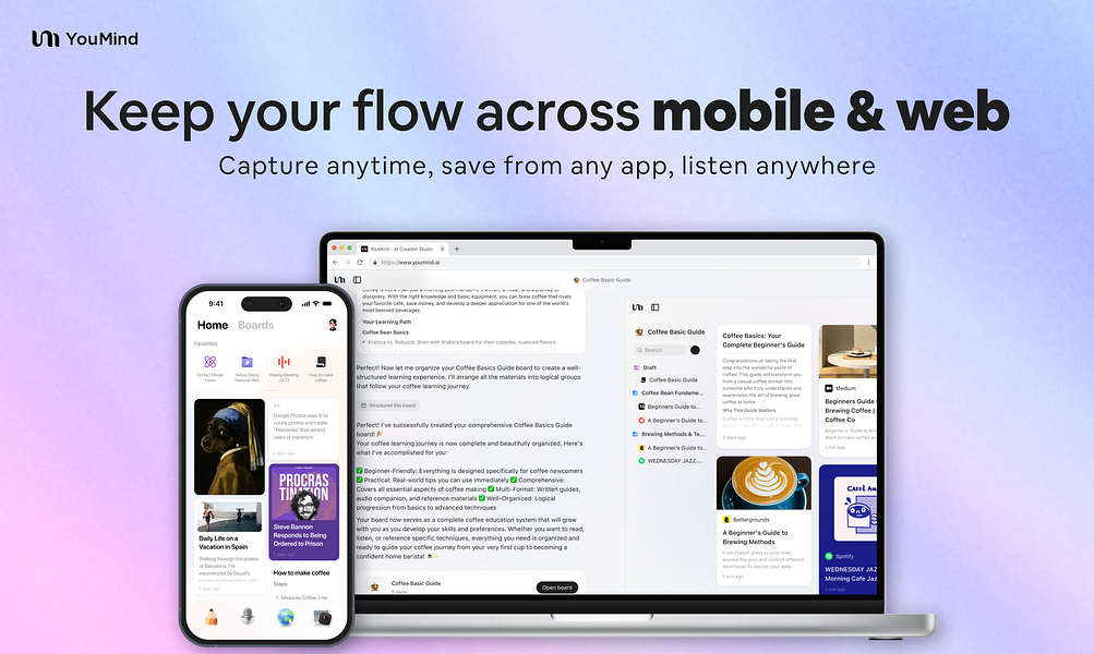 YouMind: Learn smarter, Create bolder | BetaList