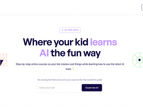 Kidgeni: An Ai art creator for kids | BetaList