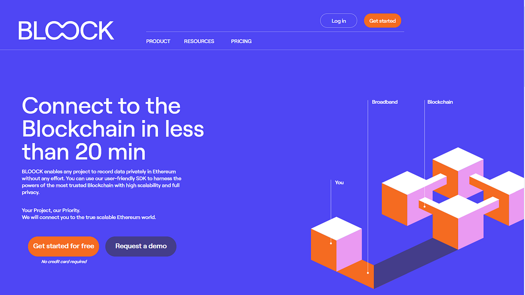 BLOOCK: Ethereum Blockchain Data Record Software Online | BetaList