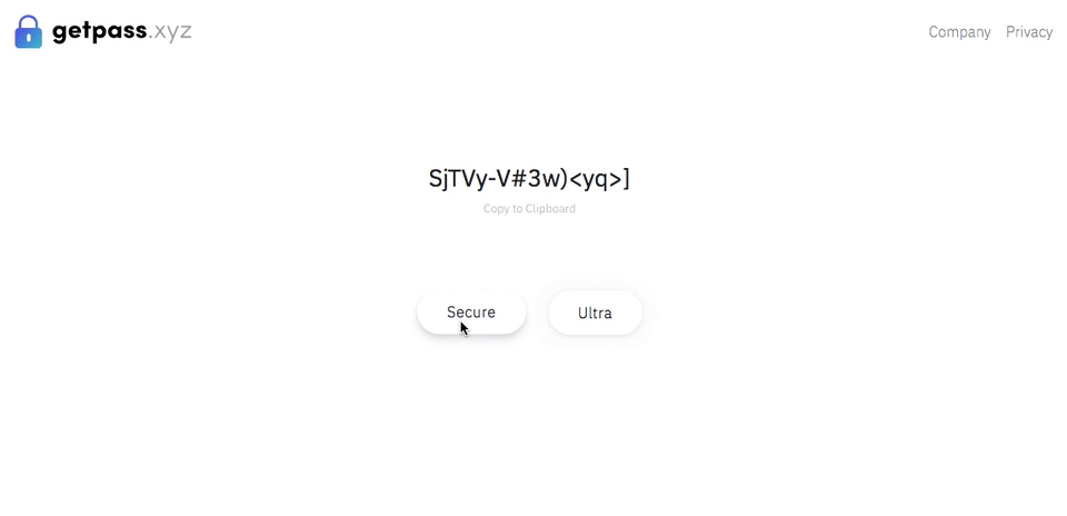 Getpass 🔒: Strong and secure password generator 🔐 built on | BetaList