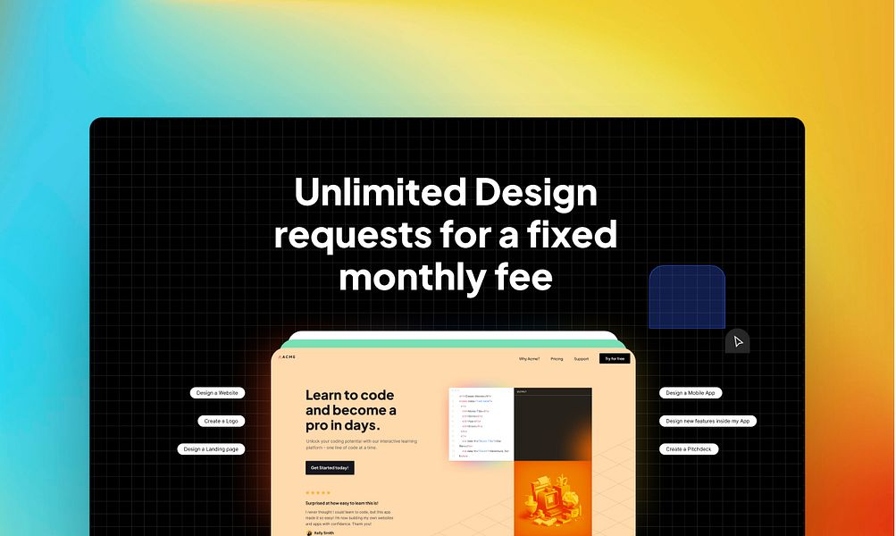 Designpro: Design subscription service for a fixed montly | BetaList