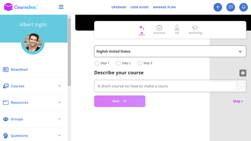 Coursebox: AI Course Creator | BetaList