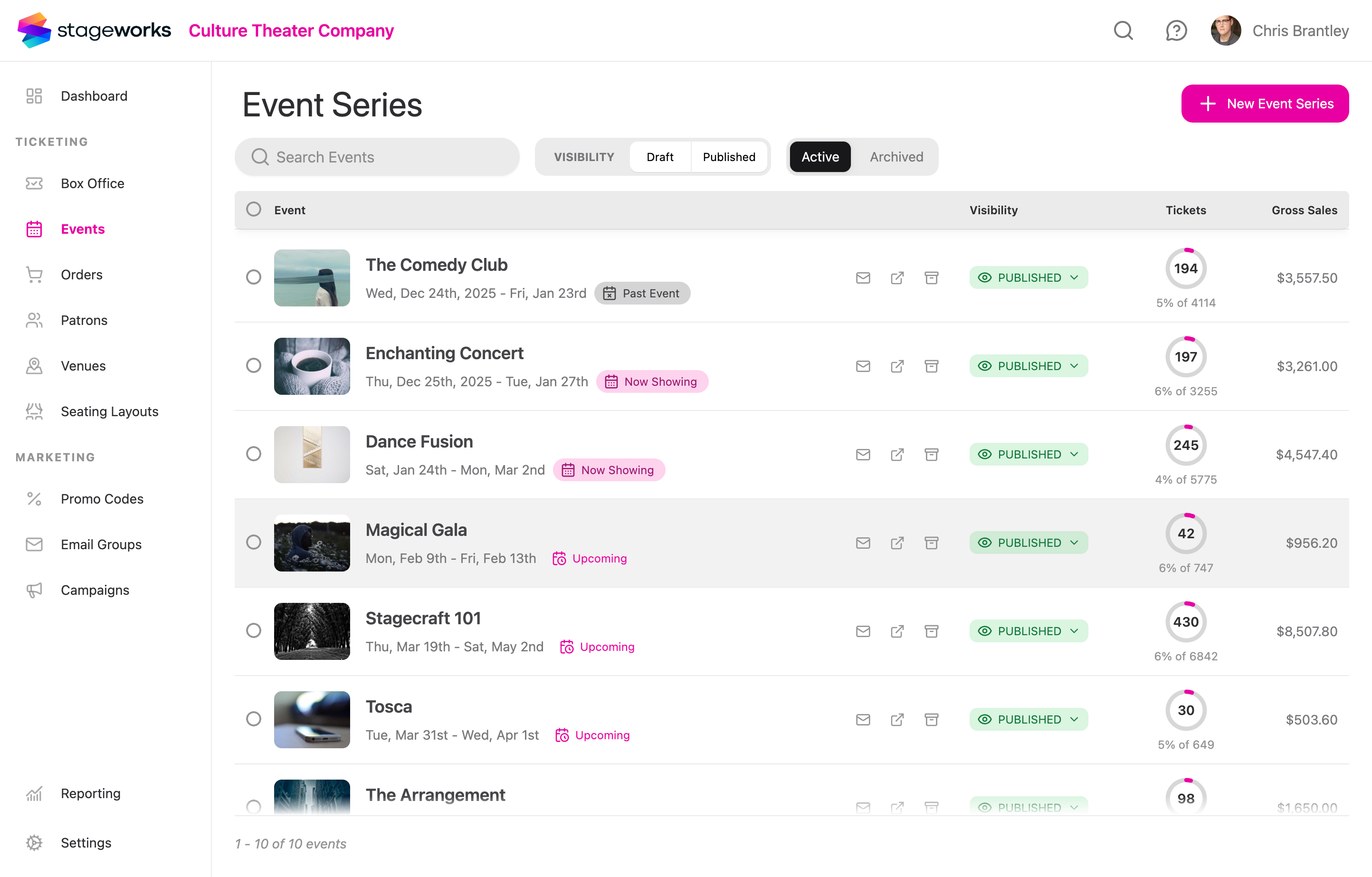 Stageworks: Sell tickets, market shows, and manage patrons | BetaList