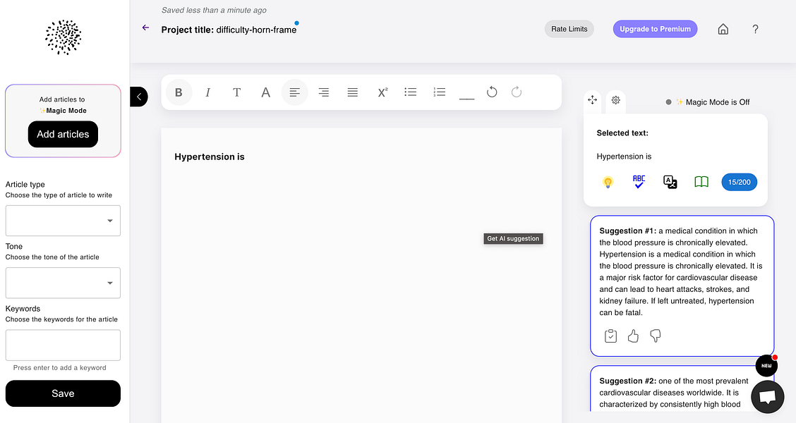 wisio.app: Write Science Powered by AI | BetaList