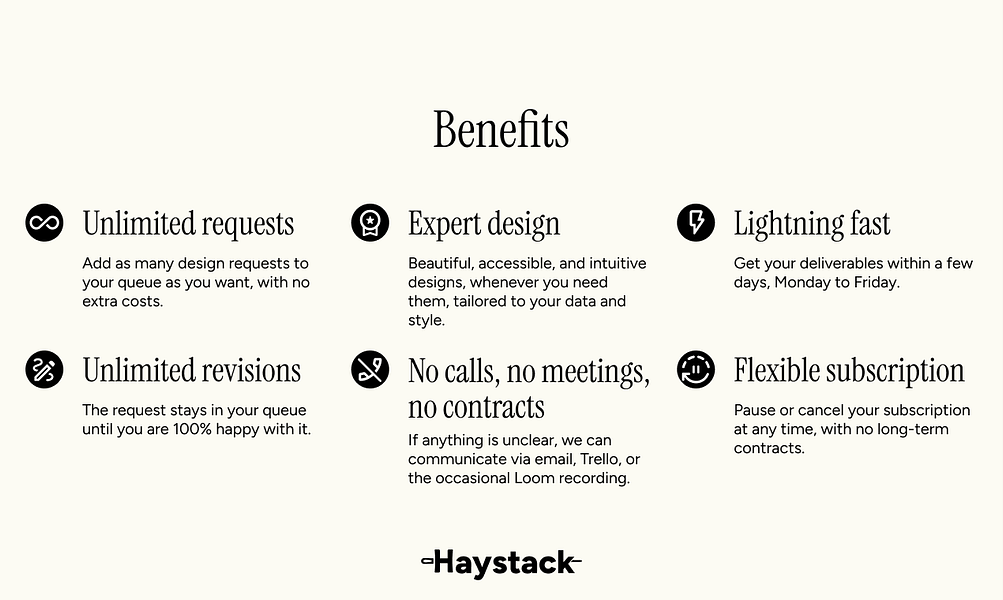 Haystack: Get all the charts, graphs, and visualizations | BetaList