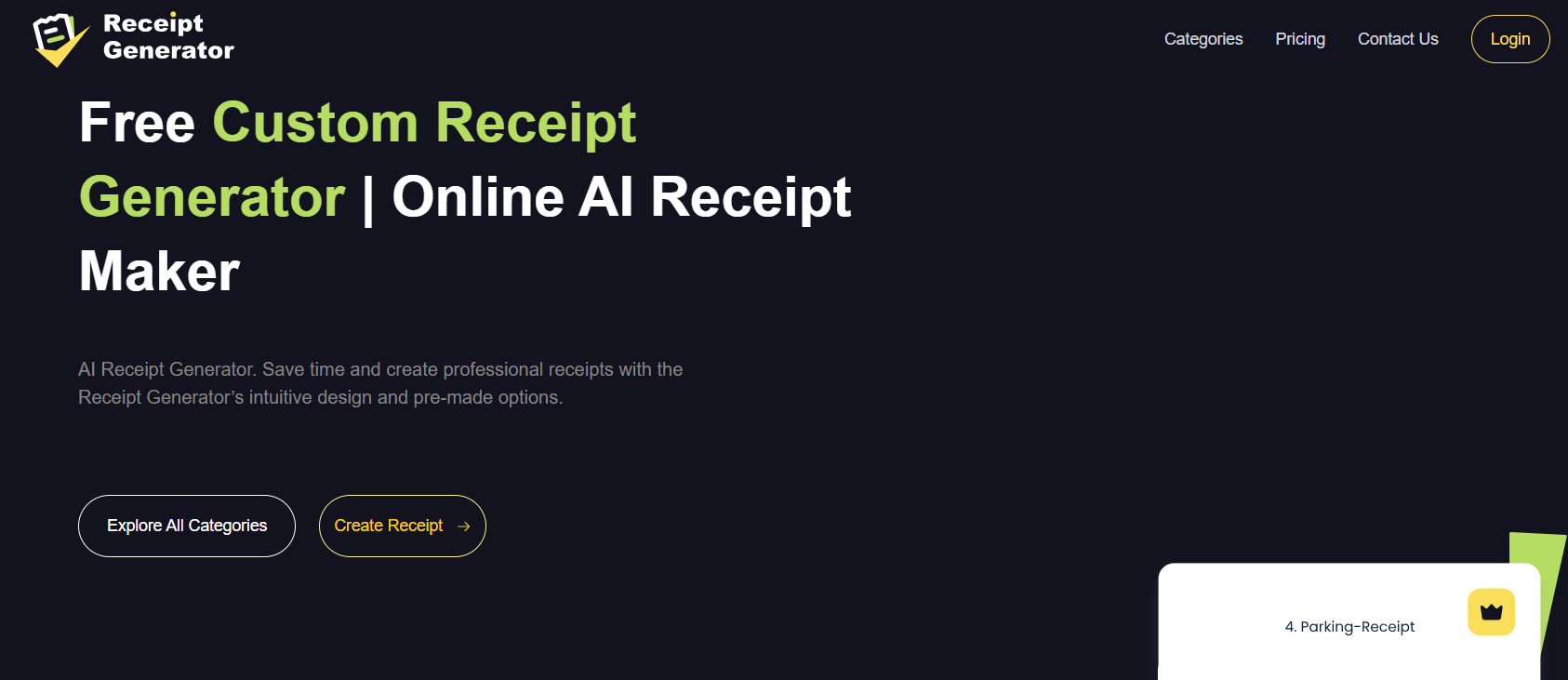 Receipt Generator: Free Custom Receipt Generator | Online | BetaList