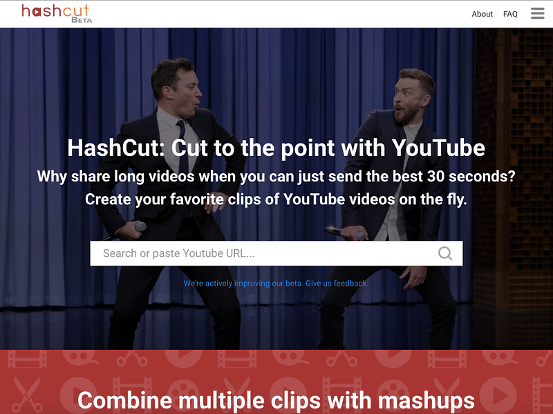 HashCut: Create clips, memes, and mashups of YouTube videos | BetaList