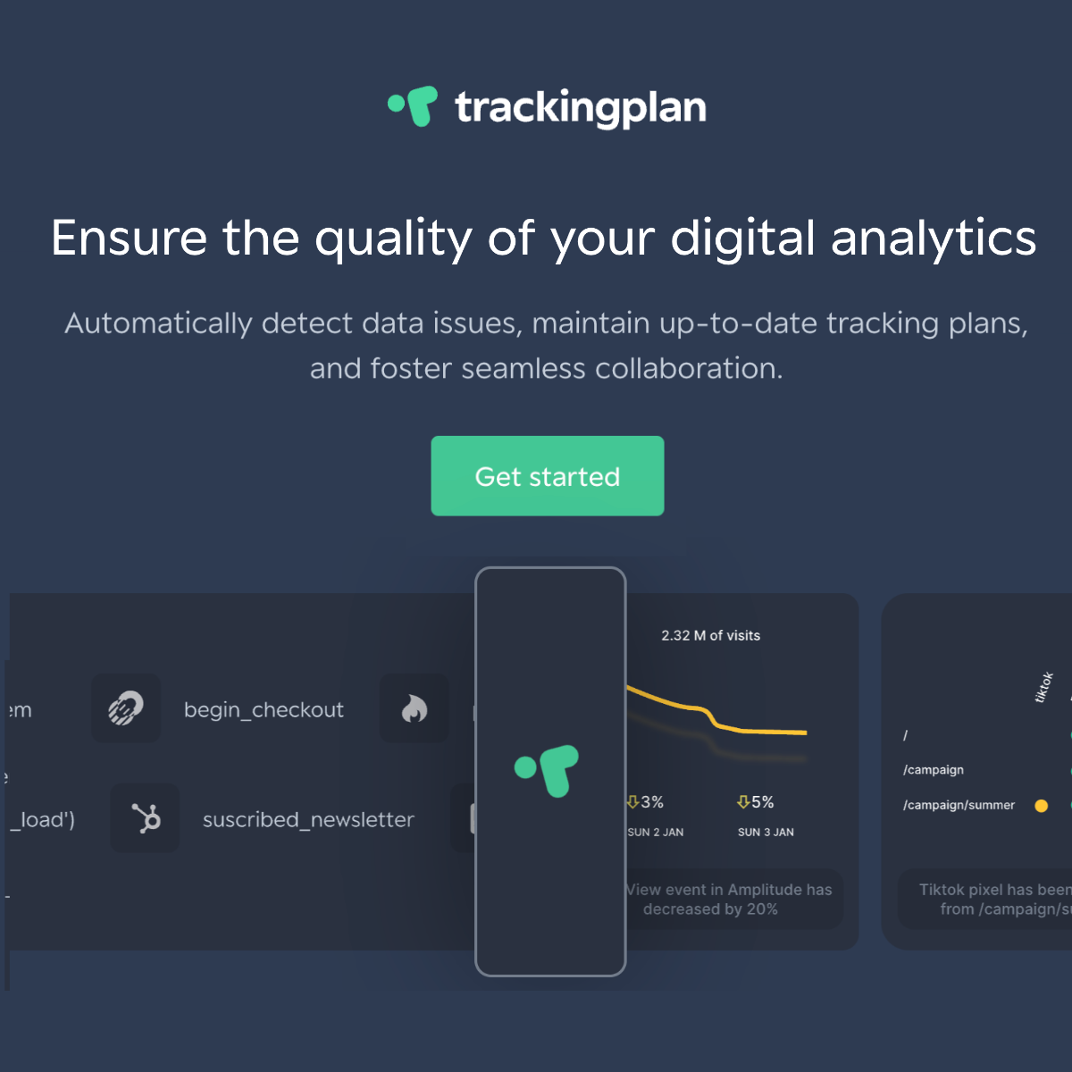 Trackingplan: Ensure the quality of your digital analytics | BetaList