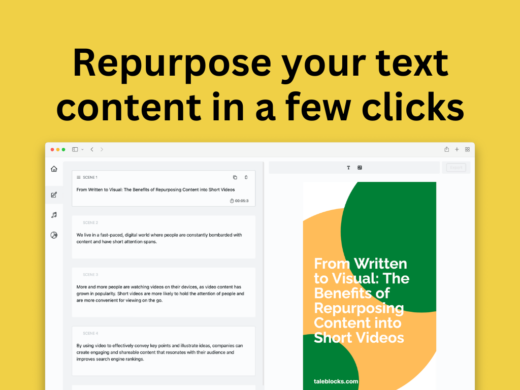 Taleblocks: Create engaging videos from existing text | BetaList