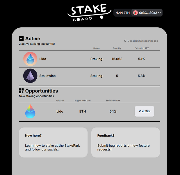 StakeBoard: The easiest and best staking dashboard app/dapp | BetaList