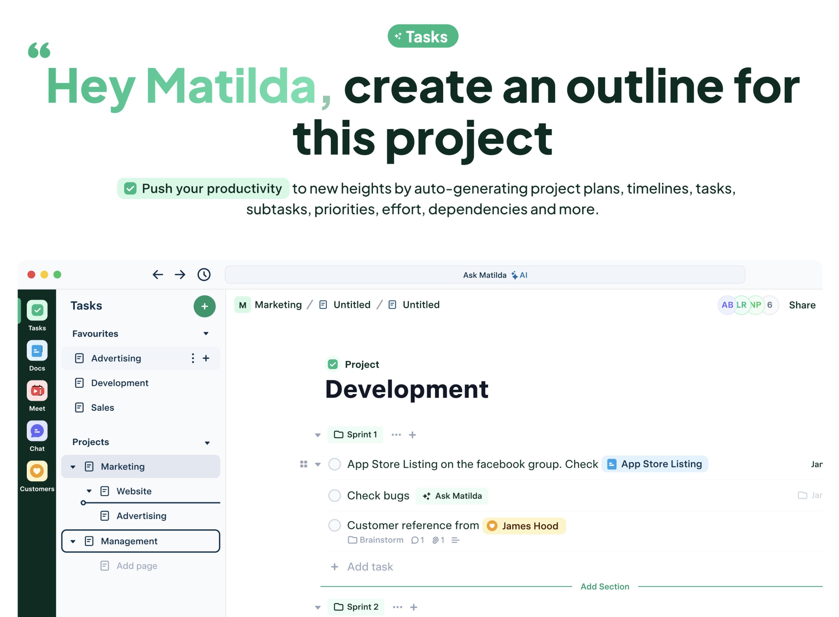Matilda Workspace: All-in-one project management app with | BetaList