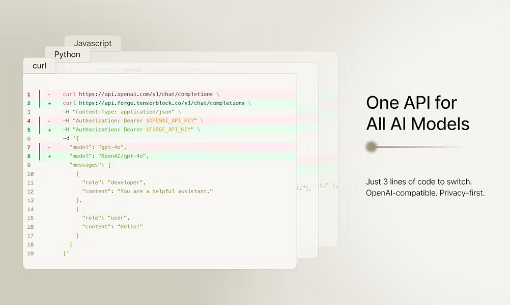 TensorBlock Forge: An AI model API platform that provides | BetaList