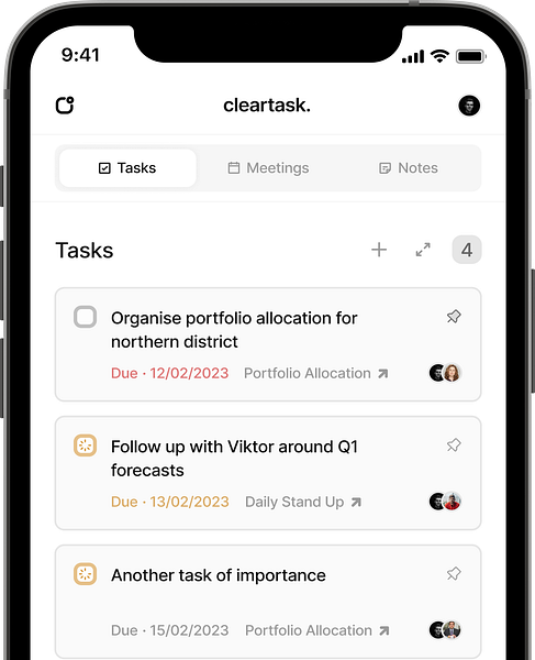 Cleartask.app: Make Meetings & Tasks Worthwhile | BetaList