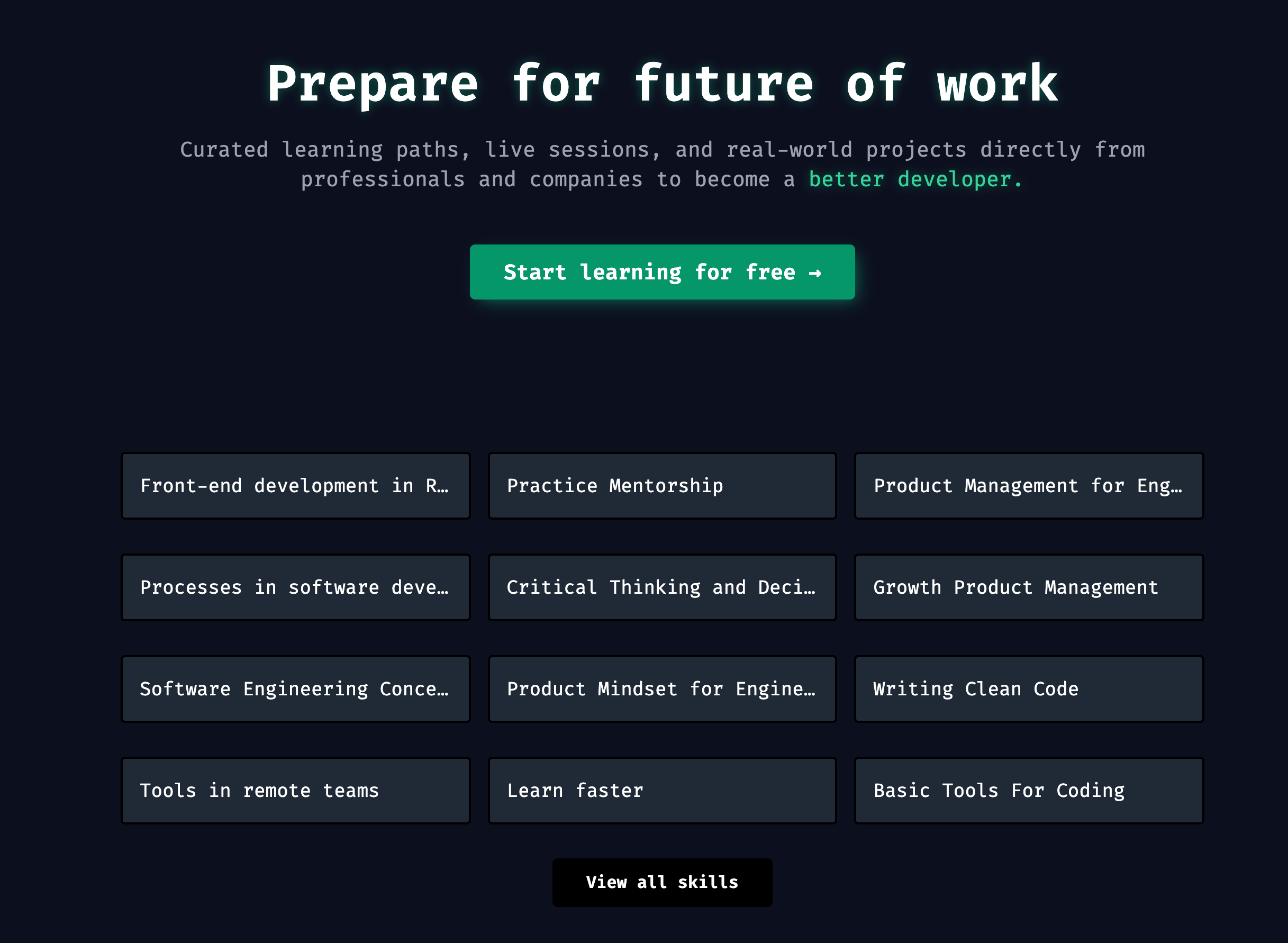 Tinyschool: Become a better developer | BetaList