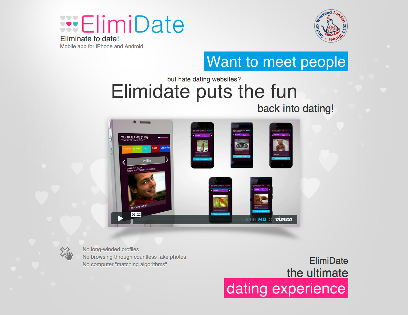 ElimiDate: Putting the fun back into dating with fun & | BetaList