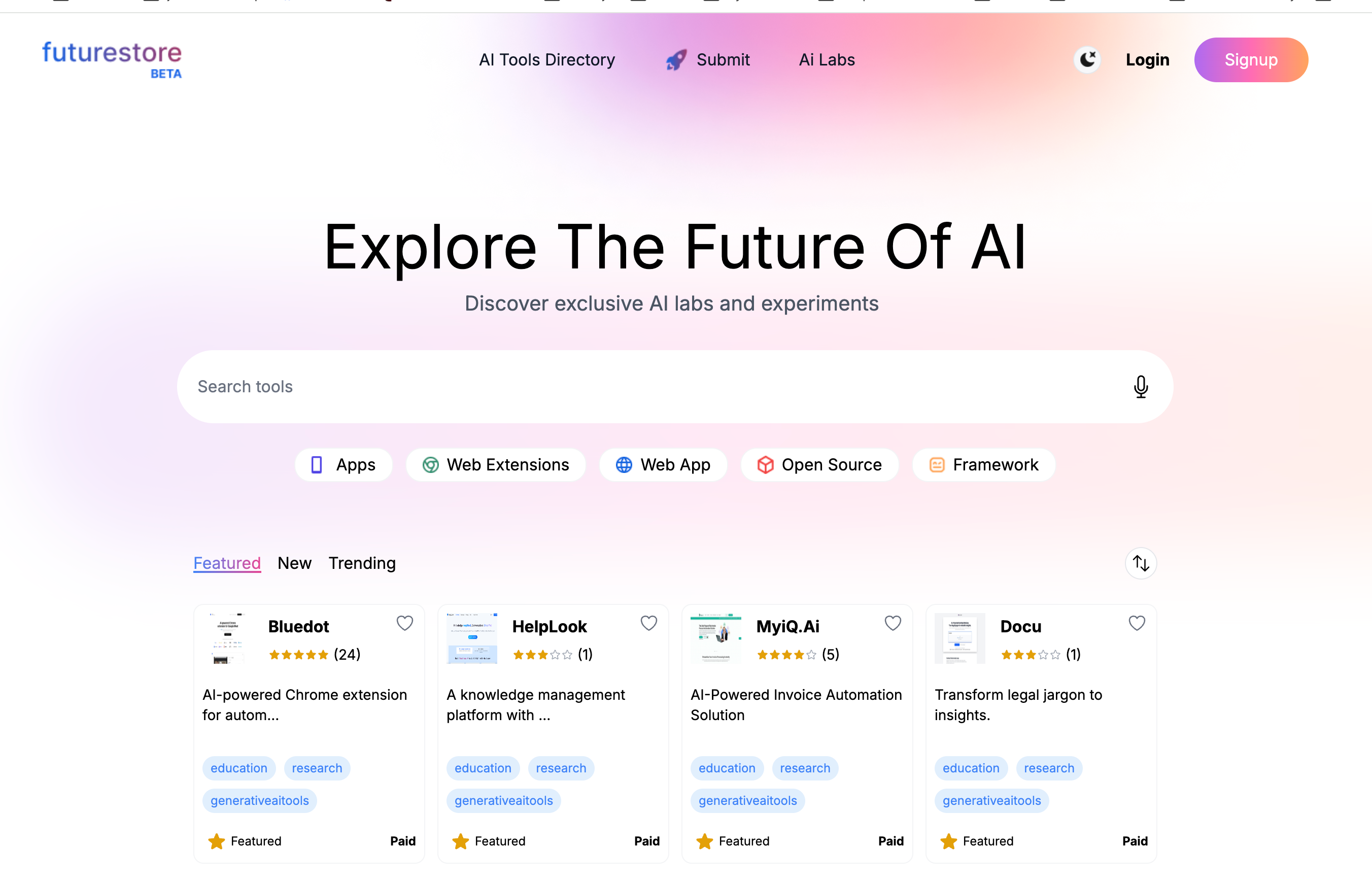 futurestore ai: FutureStore.AI is an all-in-one hub for AI | BetaList