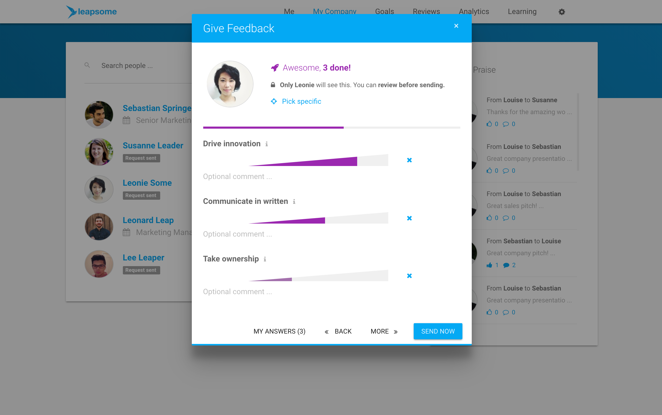 Leapsome: Build a strong feedback and performance culture | BetaList