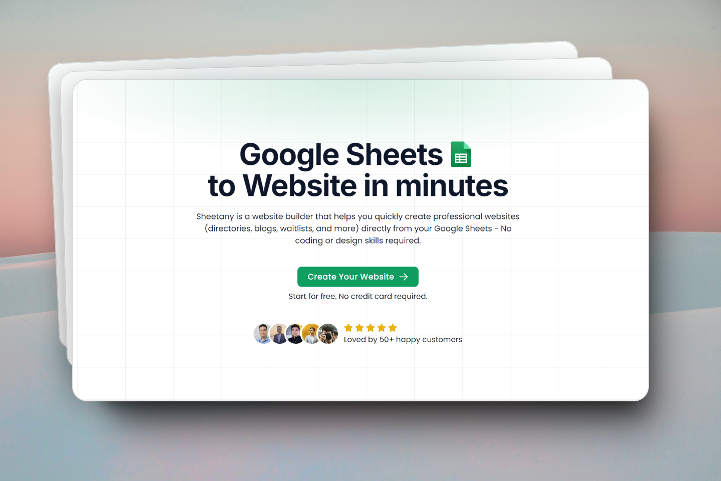 Sheetany: No-code website builder that converts Google | BetaList