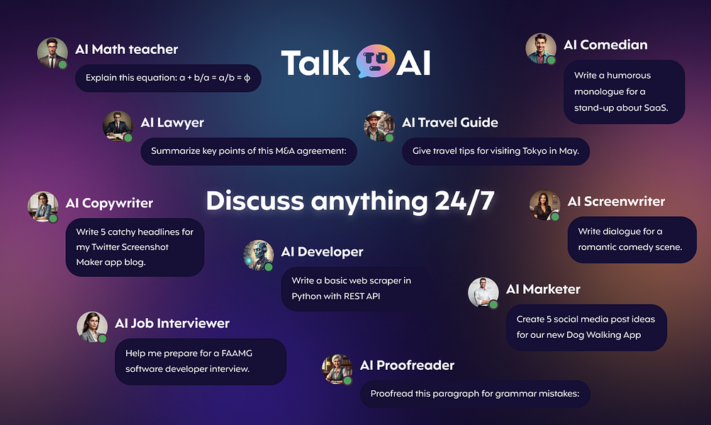 Talkto AI: Your own team of AI Companions available 24/7, | BetaList