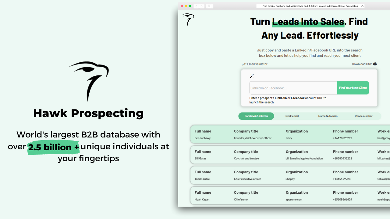 Hawk Prospecting: Supercharge your pipeline with 2.5 | BetaList