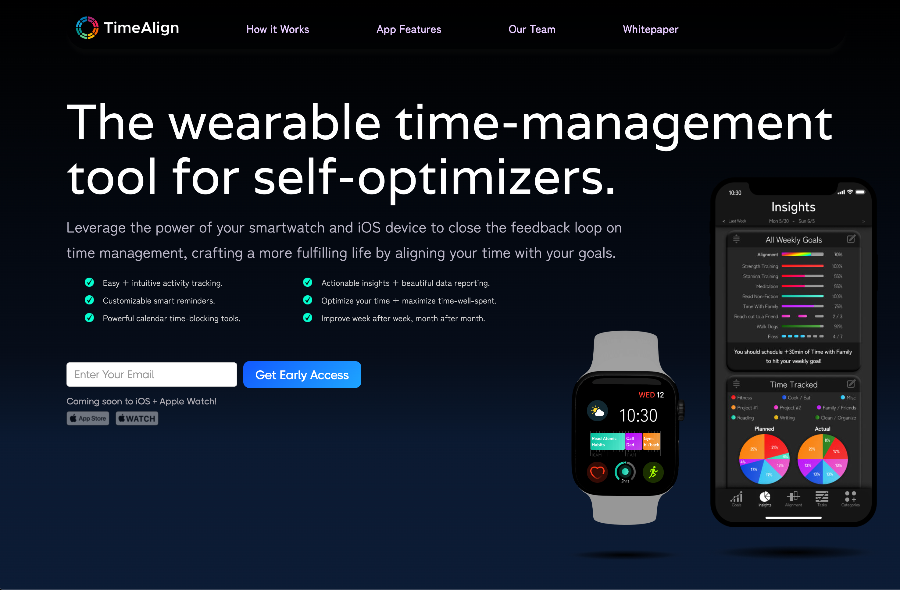 TimeAlign: A wearable + mobile app that helps you align | BetaList