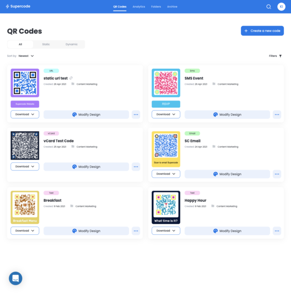 Supercode: The Best QR Code Generator | BetaList