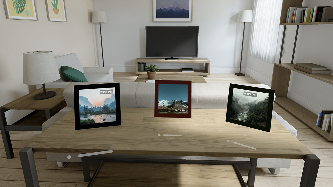 DeskFrame Spatial Photo Clock | Vision Directory